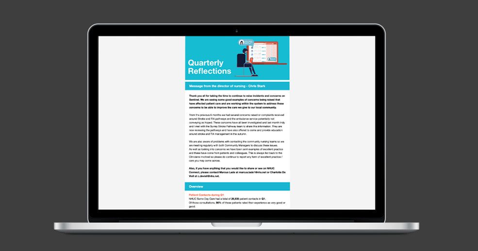 Transforming internal communications for NHUC - onebite